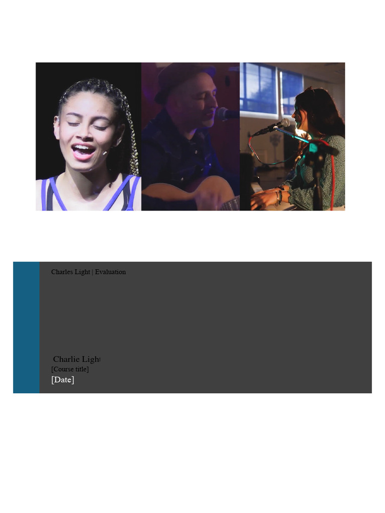 Charles Light Evaluation | PDF | Microphone | Cinematography