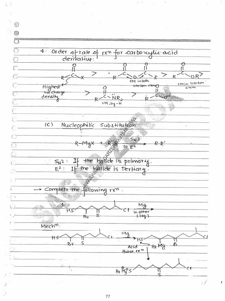 SKM Sir Ogranic Chemistry Notes Part-4 | PDF