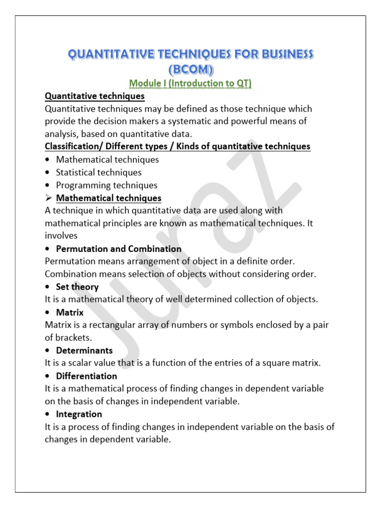 QT Juraz Bcom | PDF | Probability Distribution | Regression Analysis