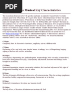 Emotions of Musical Keys Explained | PDF | Emotions | Love