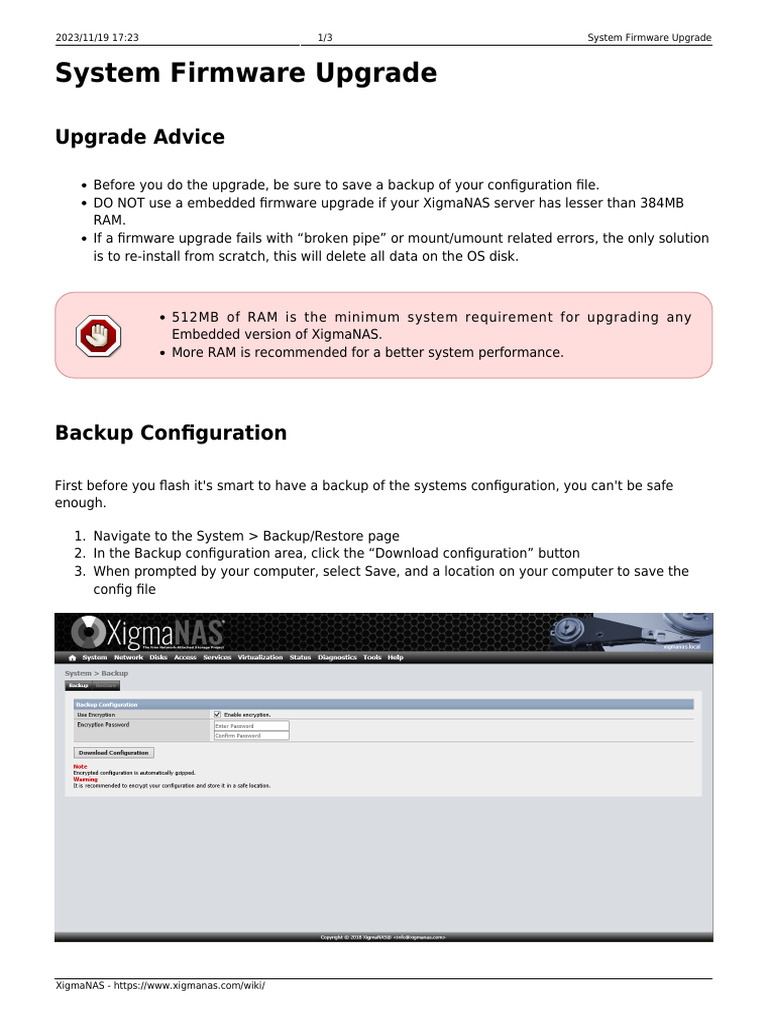 system_firmware_upgrade | Download Free PDF | Backup | Booting