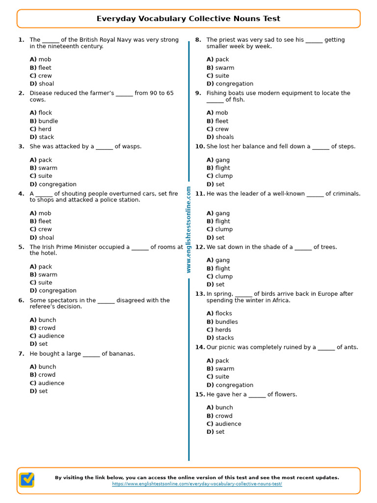 262_everyday-vocabulary-collective-nouns-test_englishtestsonline.com | PDF