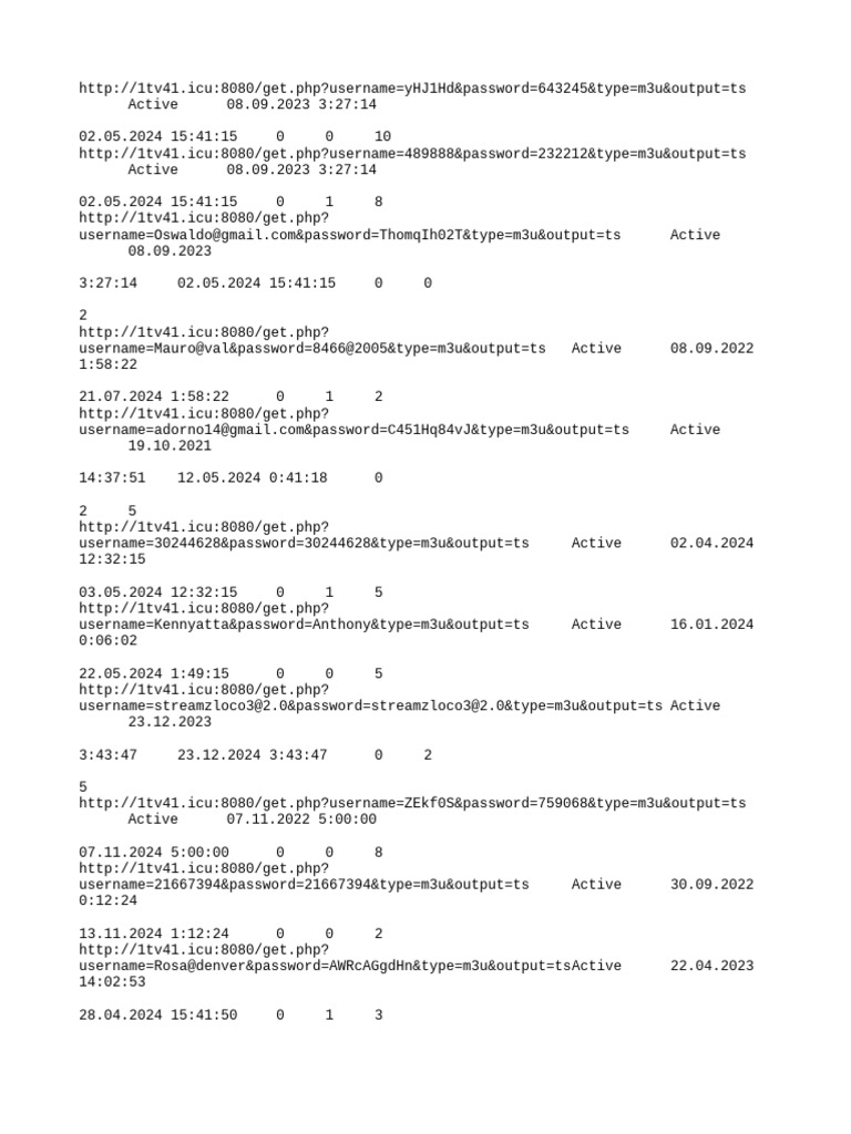X9 Free IPTV Links M3u EXP2024 Playlist 23042024 | PDF | Computer File | Computer File Formats