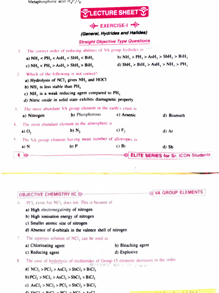 15th group elements | Download Free PDF | Nitrogen | Ammonia