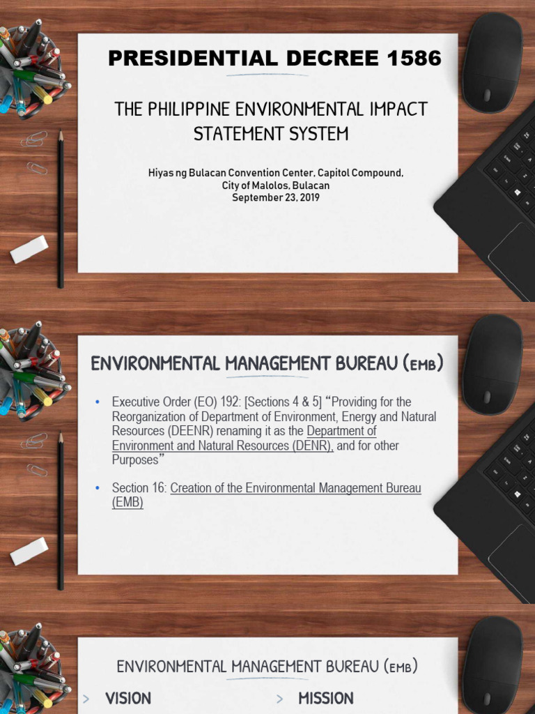 DENR Environmental Compliance Overview | PDF | Environmental Impact ...