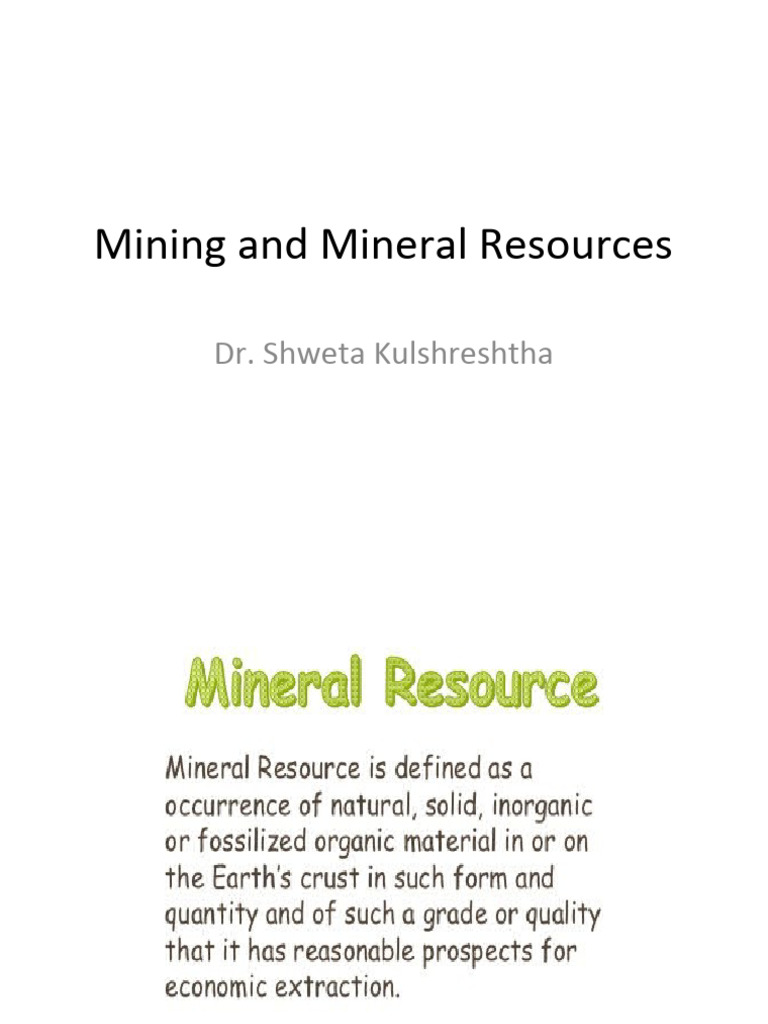 Mining My PPT (Autosaved) .Pps | PDF | Ore | Minerals