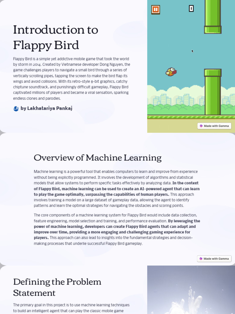 Introduction-to-Flappy-Bird Game Project | PDF | Machine Learning | Artificial Intelligence
