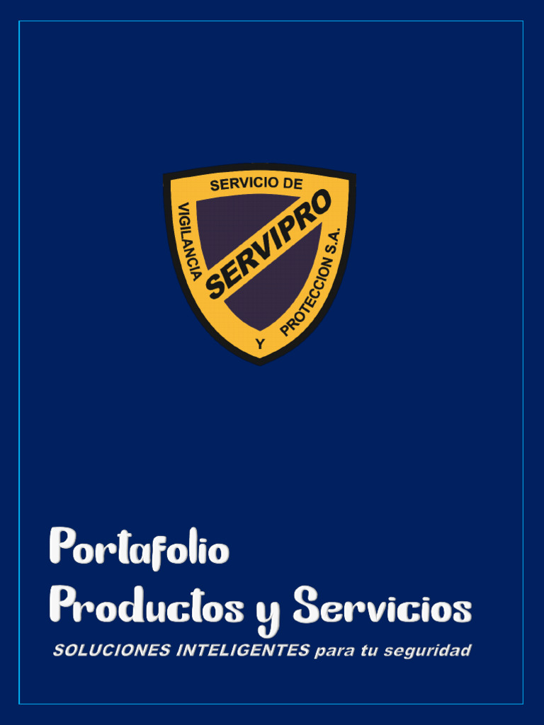 Portafolio 2023 Servipro | PDF | Alarma de seguridad | Informática