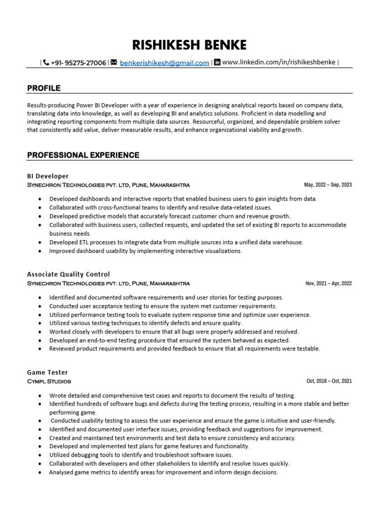 Rishikesh_Benke_CV (2).pdf | Download Free PDF | Usability | Software