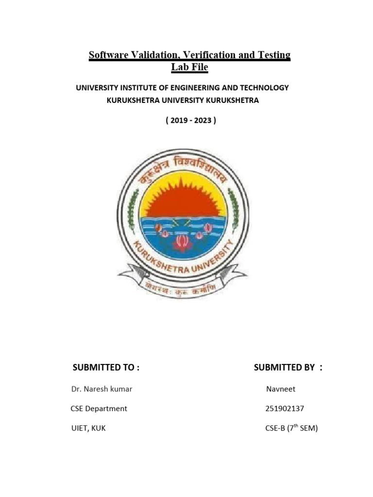 SVVT Lab File | PDF | Software Development Process | Agile Software Development