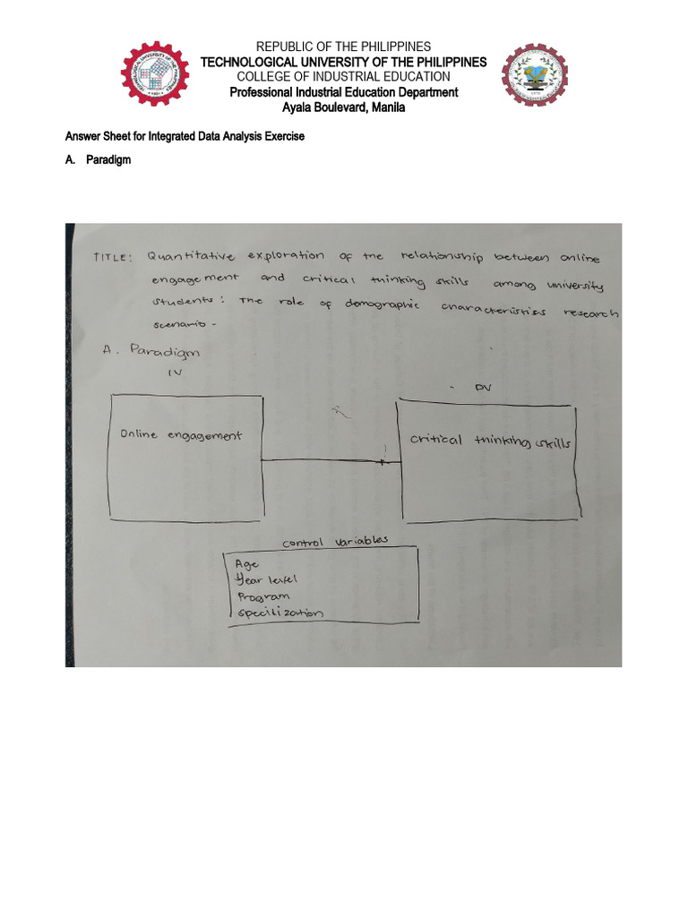 Integrated Data Analysis for ITE Students | PDF | Spreadsheet | Statistics