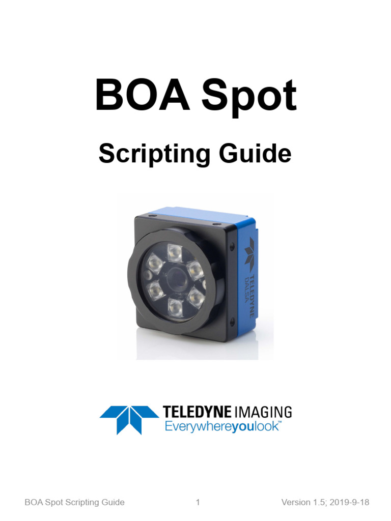 BOA Spot Scripting Guide v1.5 | PDF | File Transfer Protocol | Numbers