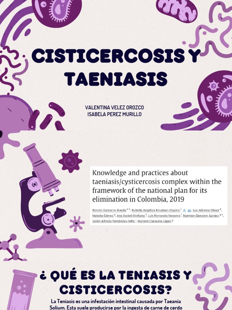 Cisticercosis y Taeniasis | PDF | Medicina CLINICA | Enfermedades y ...