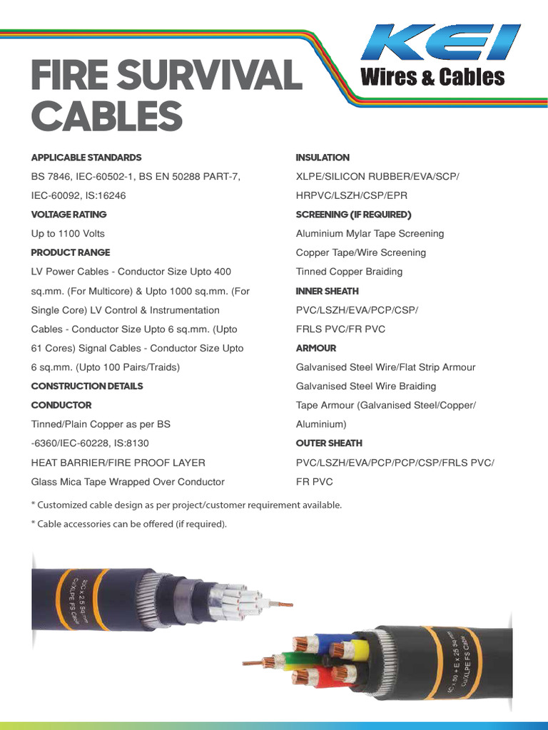 Customized Low Voltage Power Cables | PDF | Technology & Engineering