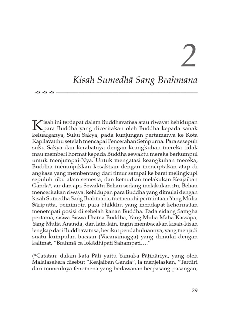 Kisah Pertapa Sumedha | PDF