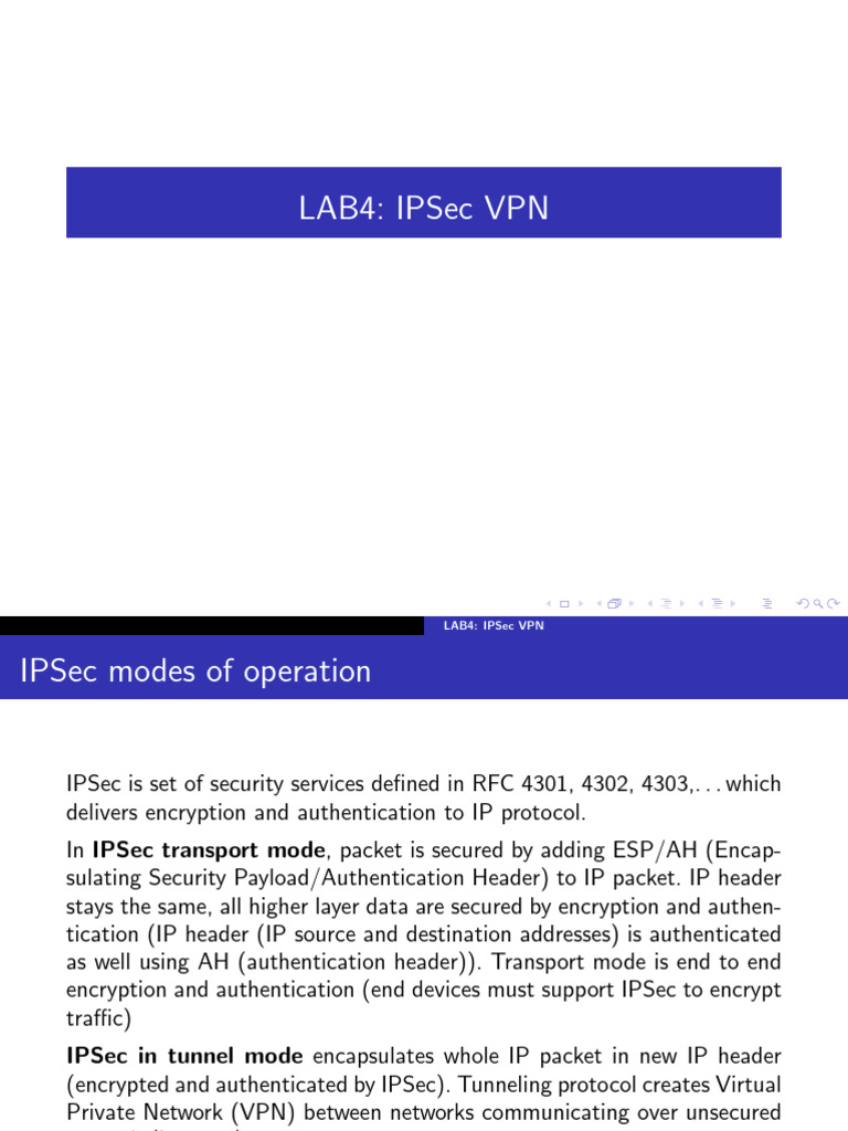 Ipsec Lab 2 | PDF | Computer Networking | Network Layer Protocols