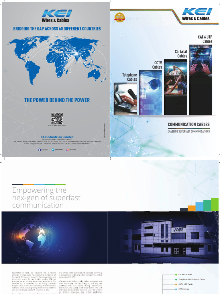 Kei Communication Cable Catalogue | PDF | Telecommunications Equipment ...