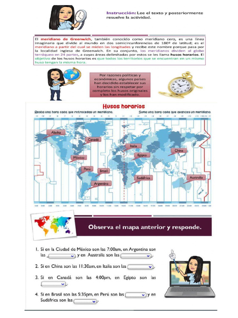 Los Husos Horarios | PDF