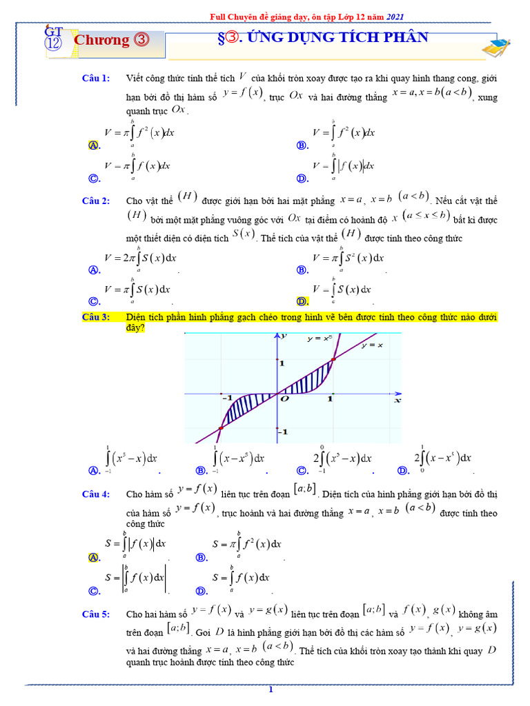 Gt12-C3-B3-Ung Dung Tich Phan Tach de | PDF