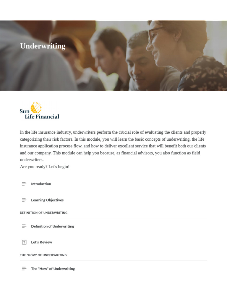 Underwriting | PDF | Underwriting | Insurance