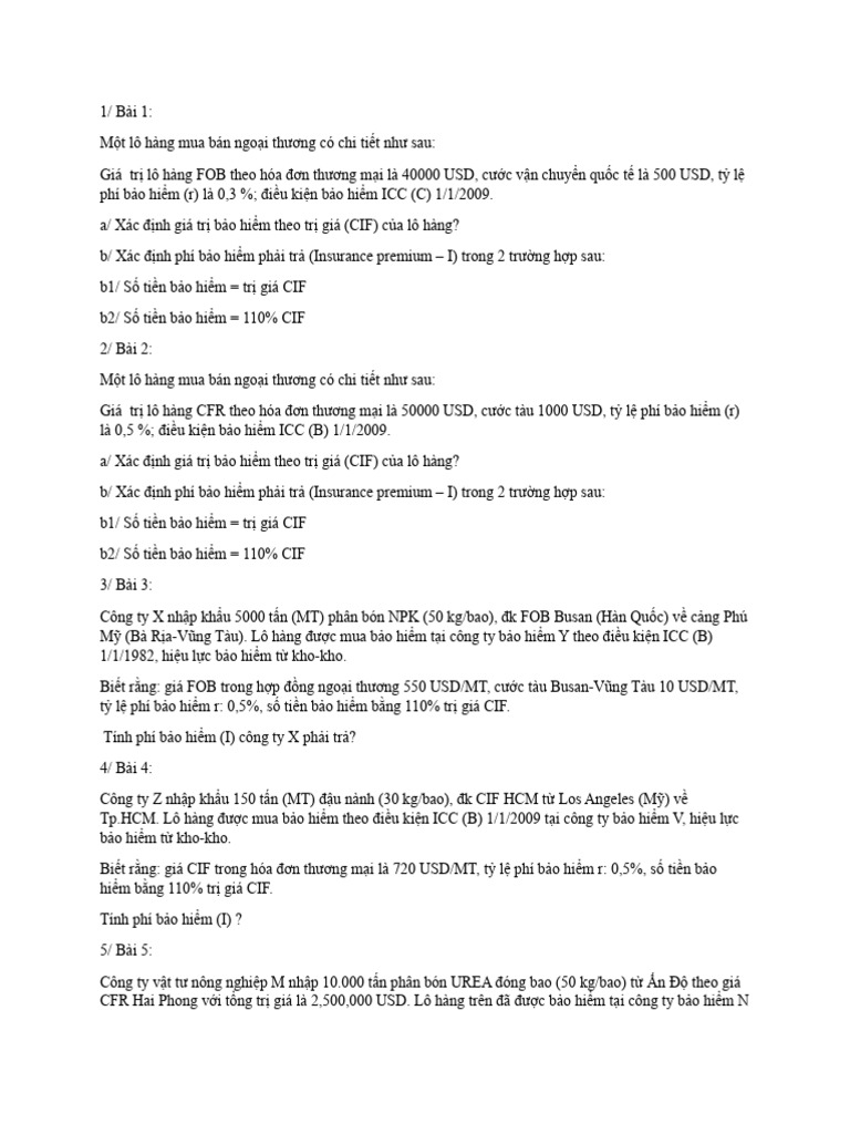 Bai Tap Chuong 4 | PDF