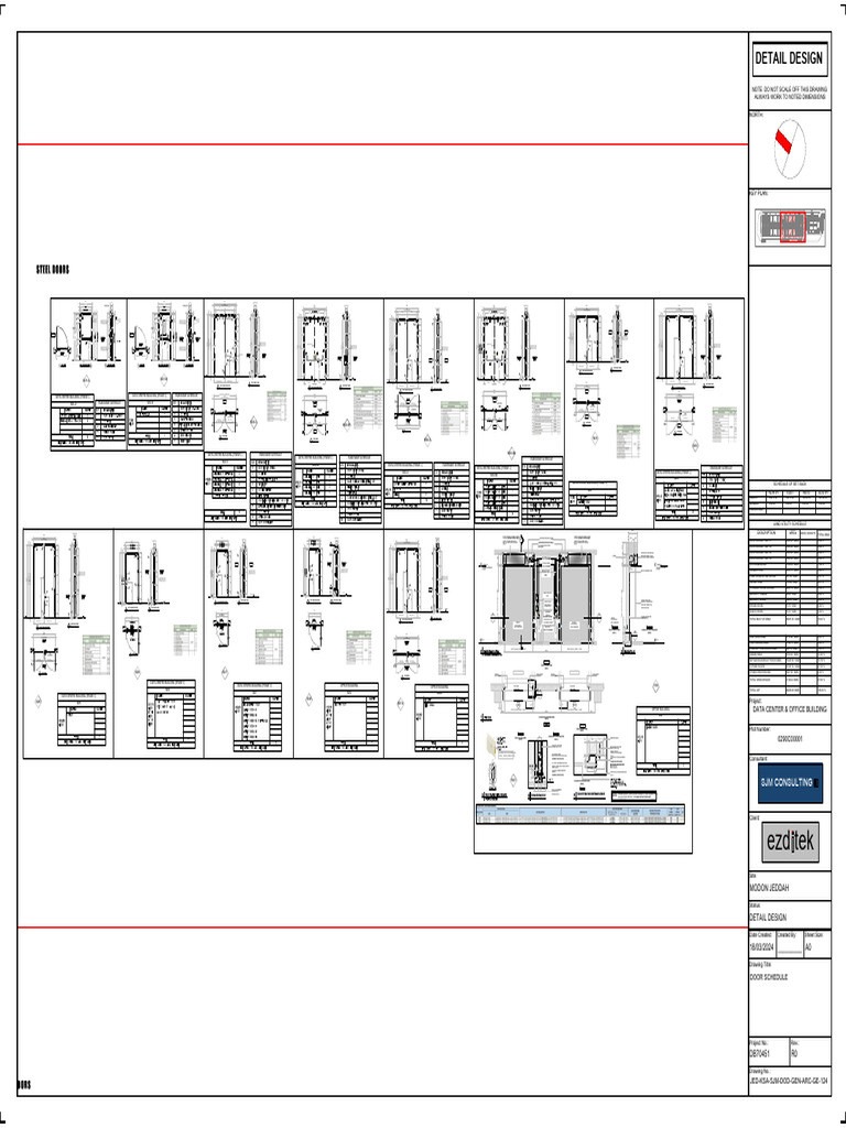 Jed-Ksa-Sjm-Dod-Gen-Arc-Ge-124 - Door Schedule-01 - R0 | PDF