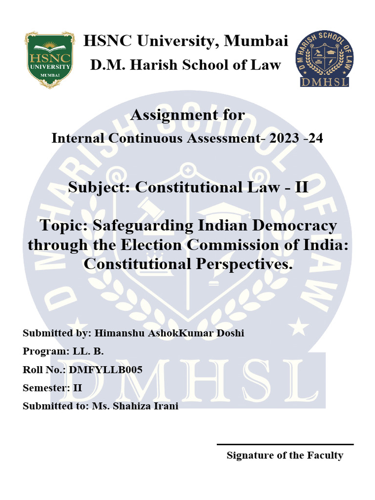 Constitutional Law Ii Pdf Elections Electronic Voting
