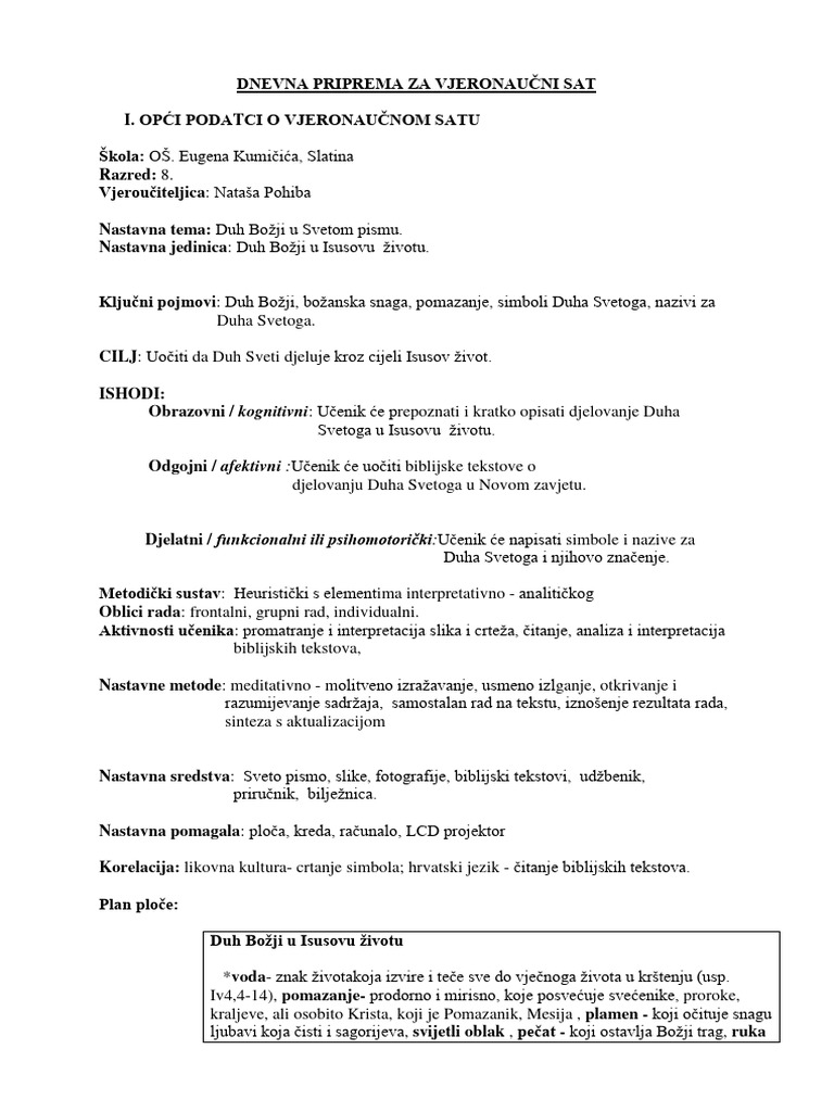 Duh Božji U Isusovom Životu | PDF