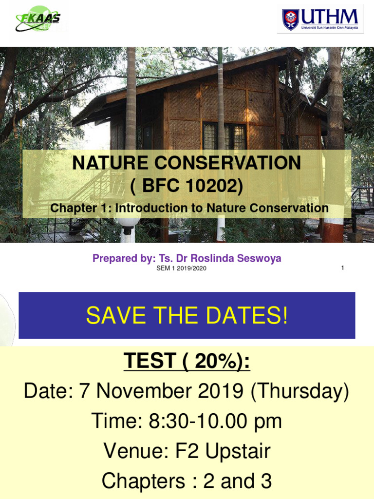CHP 1-Introduction To Nature Conservation | PDF | Biodiversity ...