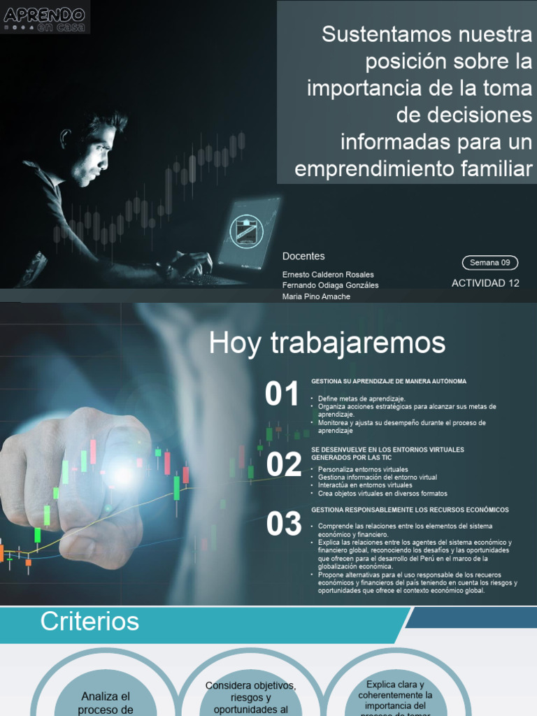 SEMANA 09_Sustentamos nuestra posición sobre la importancia de la toma de decisiones informadas ...