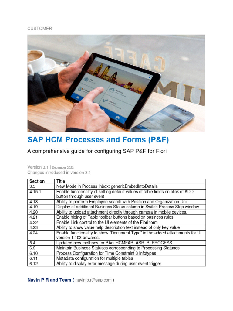 SAP HCM PF Fiori Comprehensive Guide v3.1 | PDF | Computer Program | Programming