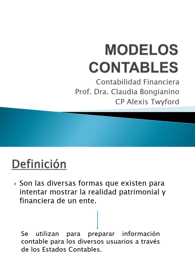 01 - Modelos Contables | PDF | Contabilidad | Inflación
