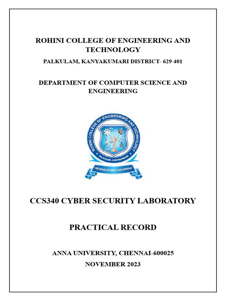 Cyber Security Record Pdf Domain Name System Secure Shell