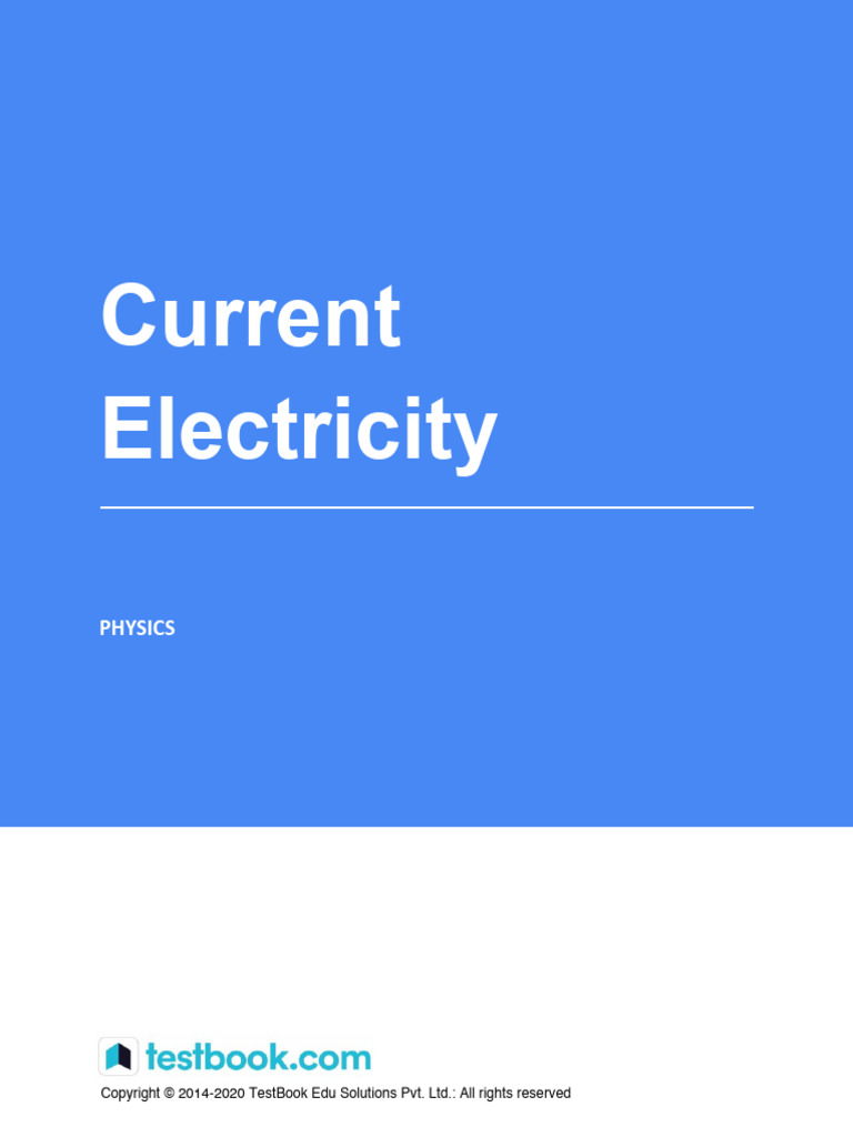 Current and Electricity - Study Notes | Download Free PDF | Series And ...