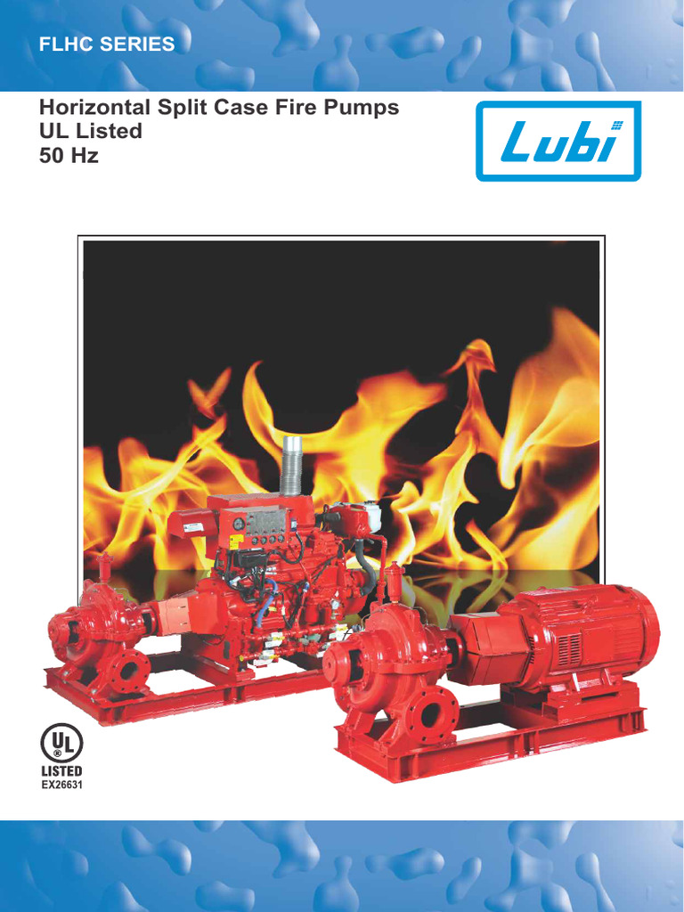 Lubi FLHC Series Fire Pumps Overview | PDF | Pump | Diesel Engine