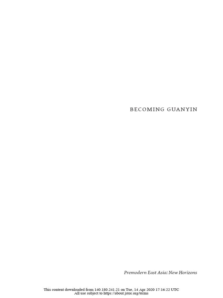 Yuhang Li - Becoming Guanyin Artistic Devotion of Buddhist Women in ...