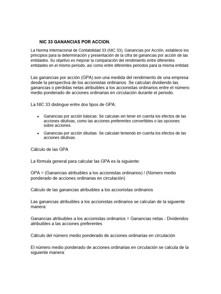 Nic 33-41 | PDF | Activo intangible | Contabilidad