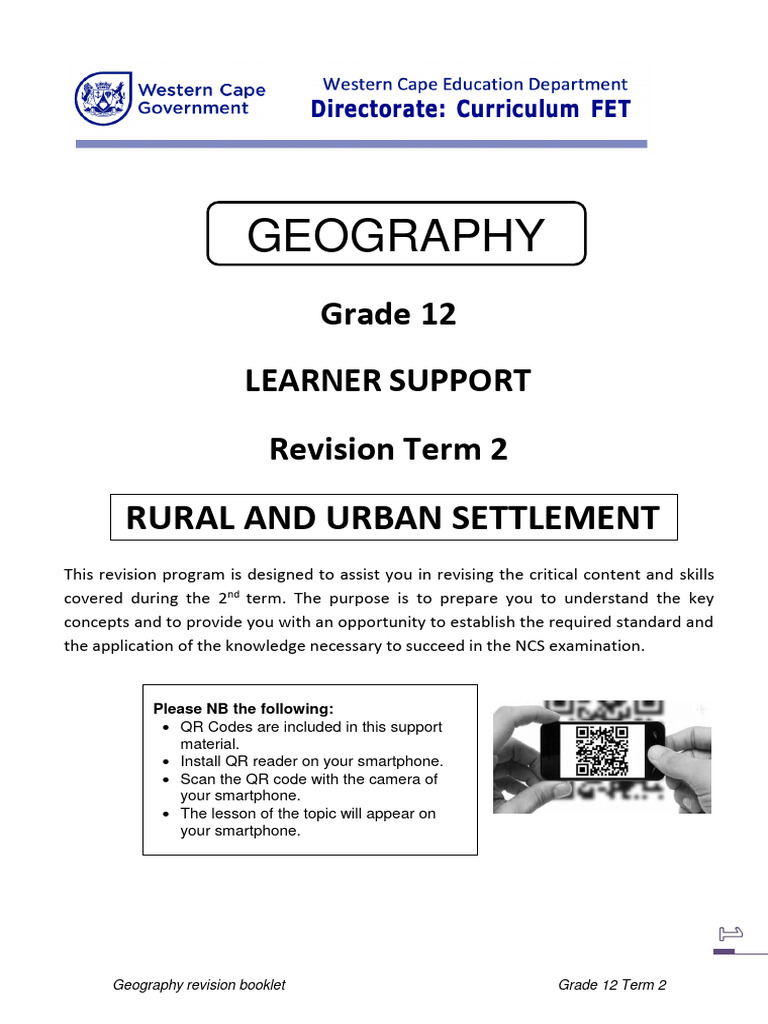 Grade 12 Geography Revision Guide | PDF | Human Migration | Urbanization