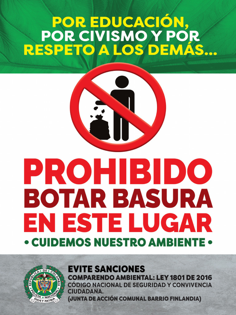 Prohibido Botar Basura | PDF