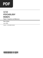 A-Level Psychology Paper 1 Mark Scheme | PDF | Attachment Theory ...