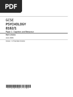 A-Level Psychology Paper 1 Mark Scheme | PDF | Attachment Theory ...