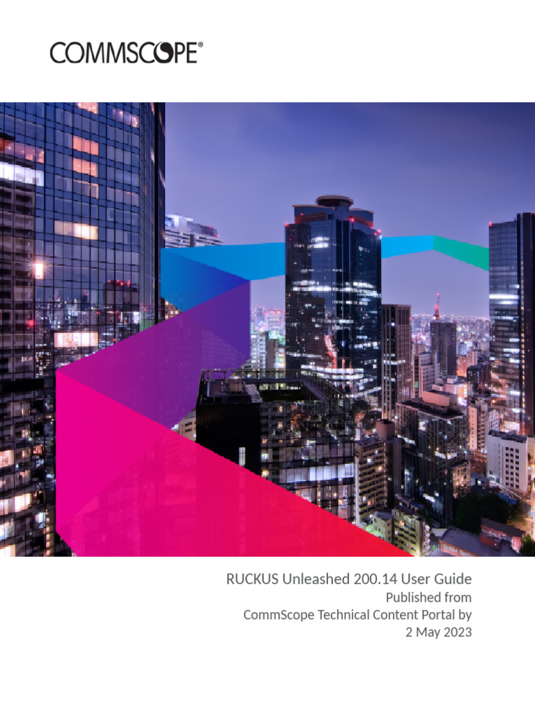 Ruckus Unleashed 200.14 User Guide 5-2-2023 | PDF | Trademark | Computer Network