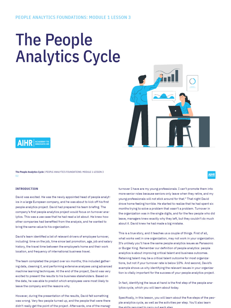 M1L3 PEOPLE ANALYTICS FOUNDATIONS - Handout | PDF | Analytics | Data Analysis