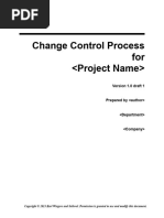 Change Control Board Charter Template | PDF | Risk | Risk Assessment