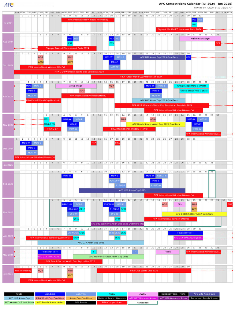 AFC-Competitions-Calendar-(Jul-2024---Jun-2025)_upd_15May24 | PDF ...