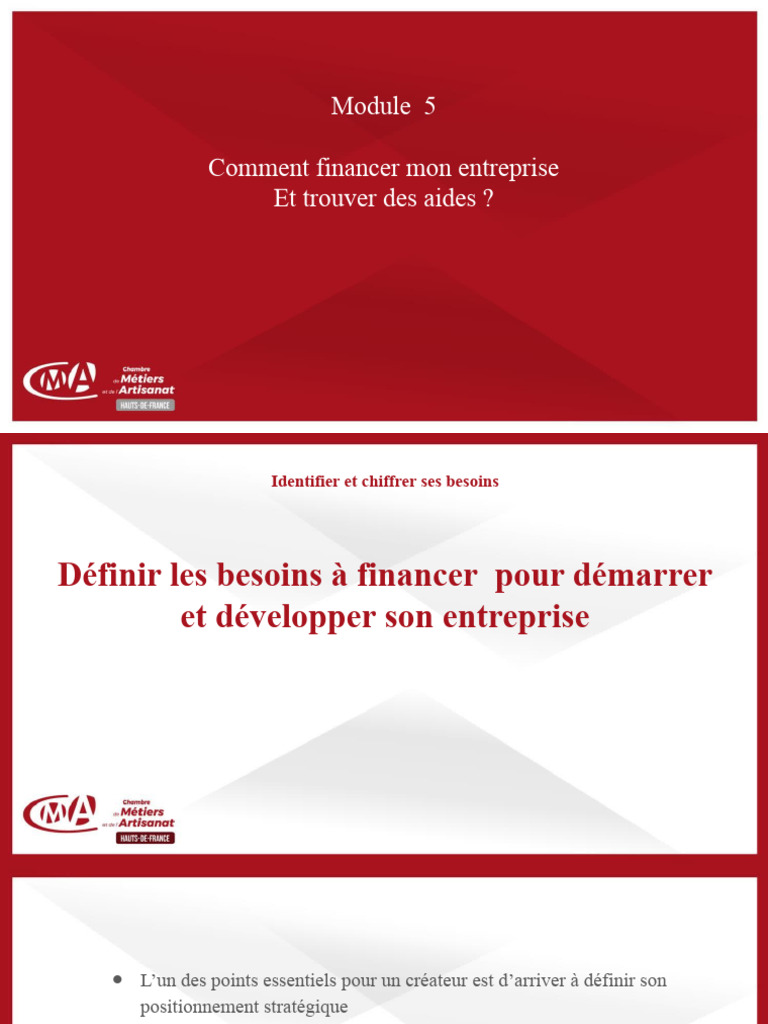 Mod 5 FINANCER Animation | PDF | Fonds de roulement | Business