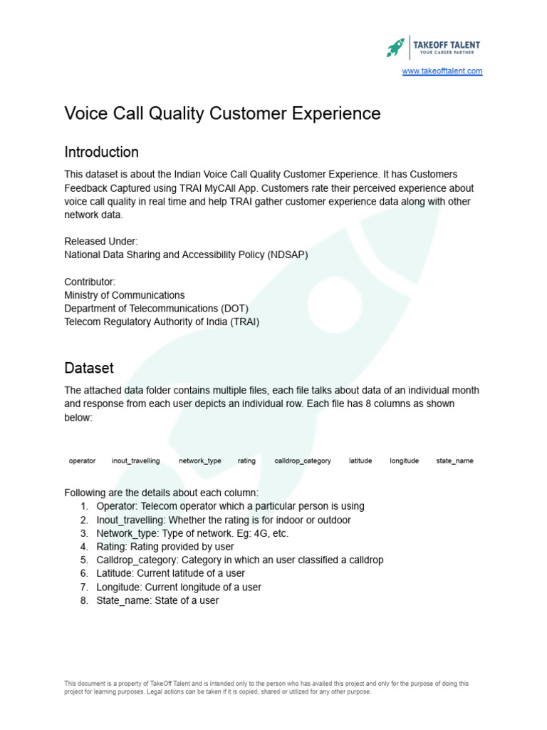 Indian Voice Call Quality Insights | PDF | Computer File | Computing