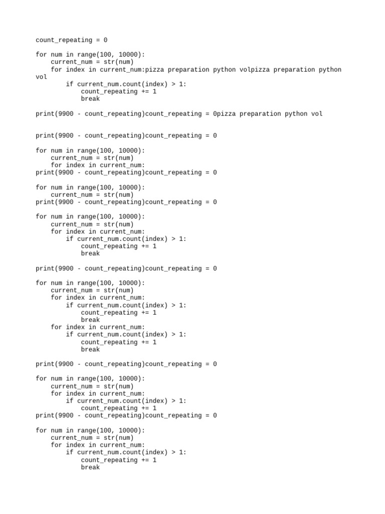 Pizza Preparation Python Vol | PDF | Computer Programming