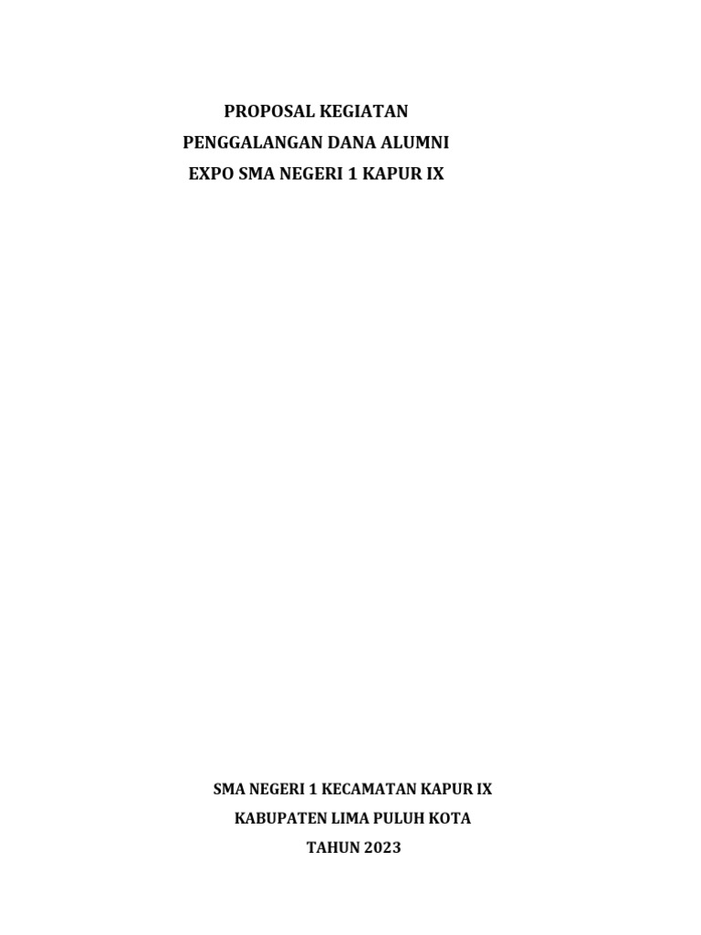 Proposal Kegiatan Penggalangan Dana Alumni Dalam Rangka Persiapan Lustrum Fakultas Farmasi Tahun ...
