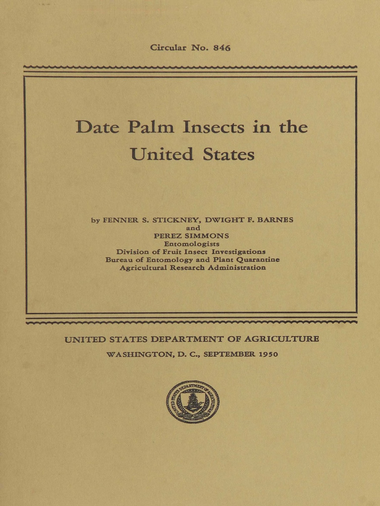 Date Palm Insects in The United States | PDF